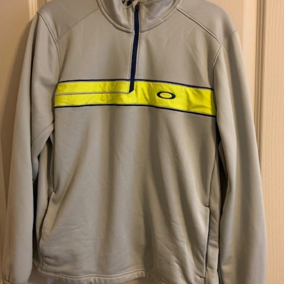 Oakley | Jackets & Coats | Oakley Mens 4 Zip Front Pullover Gray Size M ...